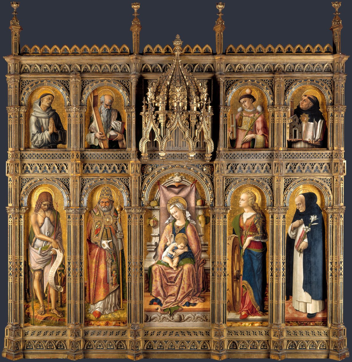 Der Demidoff-Altar, 1476 von Carlo Crivelli: Kunstdruck